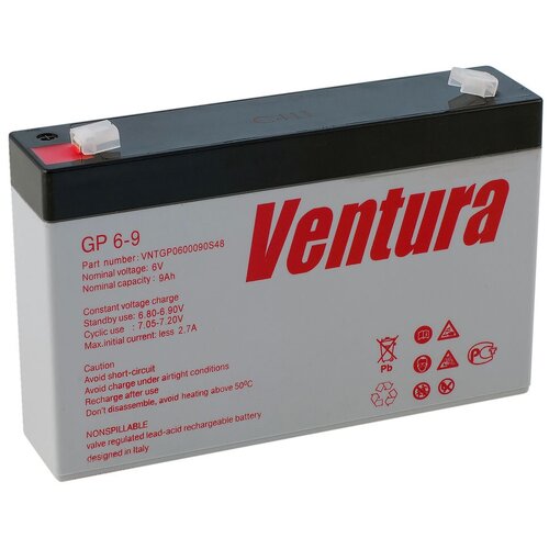 Аккумуляторная батарея Ventura GP 6-9 6В 9 А·ч