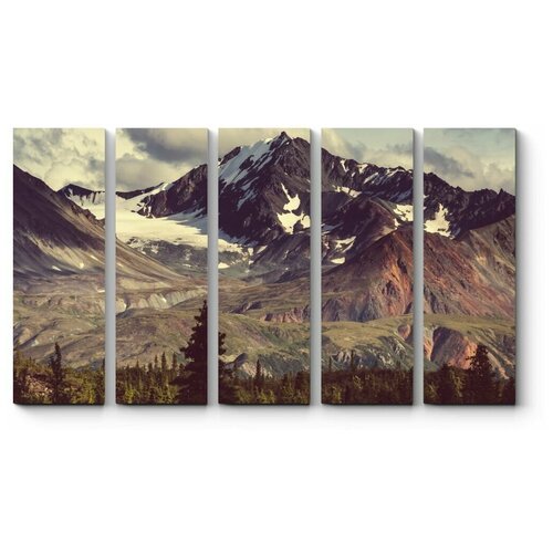 Модульная картина Горный пейзаж Аляски 150x90