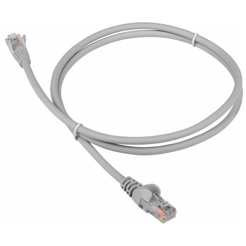 Патч-корд LANMASTER RJ45-RJ45, 4 пары, UTP, категория 5е, 2 м, серый, LSZH, LAN-PC45/U5E-2.0-GY 16102227