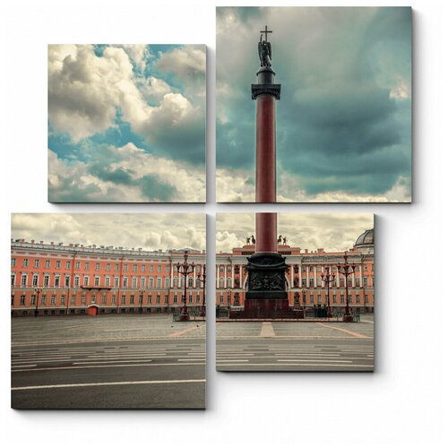 Модульная картина Александровская колонна на Дворцовой площади 140x140