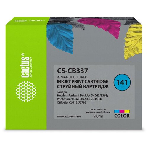Картридж cactus CS-CB337 9 мл., 180 стр, многоцветный