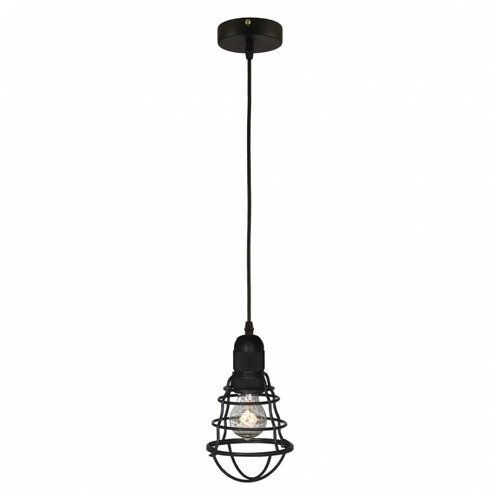 Потолочный светильник Lussole Baldwin LSP-9875, E27, 60 Вт, кол-во ламп: 1 шт., цвет: черный