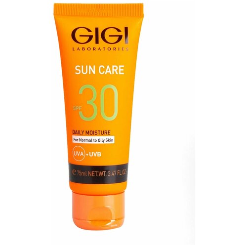 Крем для лица Gigi Sun Care Daily Moisture SPF 30 солнцезащитный, для жирной кожи, 75 мл