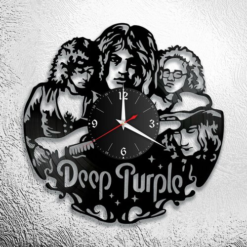 Настенные часы из виниловой пластинки с группой Deep Purple