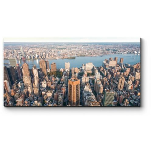 Модульная картина Панорама Нью-Йорка70x35