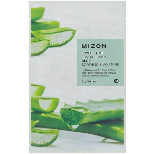 Mizon Joyful Time Essence Mask Aloe тканевая маска с экстрактом алоэ, 15 мл