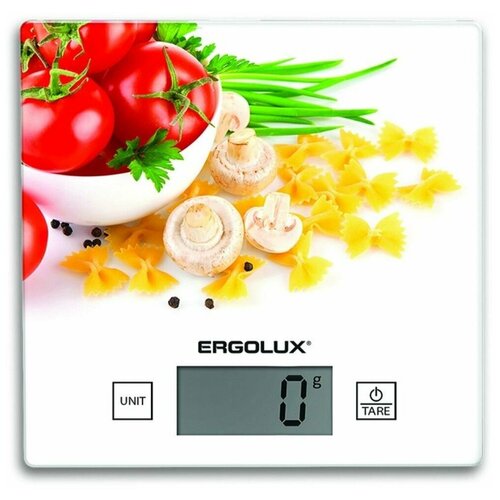 Весы кухонные ELX-SK01-С36 паста, томаты и грибы (до 5 кг, 150*150 мм) ERGOLUX