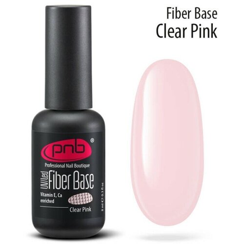 PNB базовое покрытие Fiber Base, CLEAR PINK, 8 мл