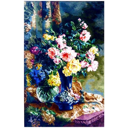 Ковровая картина "Цветы в вазе"