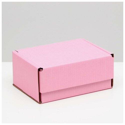 Коробка самосборная, розовая, 22 х 16,5 х 10 см