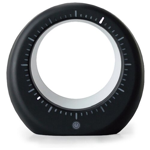 Часы ночник, светодиодные, цифровые, черные, 18,8х17,8х4,5 см, Lumobook LB-NLC-01