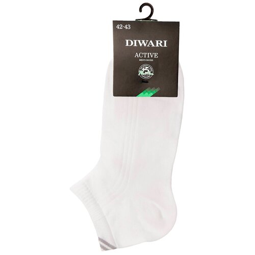 Носки Diwari active короткие, 3 пары, размер 25, белый