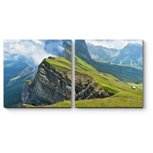 Модульная картина Итальянские Альпы 170x85