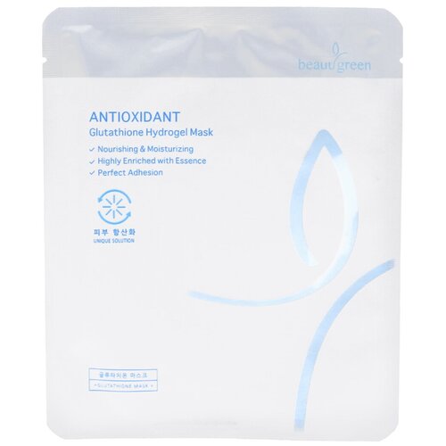 Beauugreen Гидрогелевая маска с антиоксидантным эффектом Antioxidant Glutathione Hydrogel Mask, 30 г, 30 мл