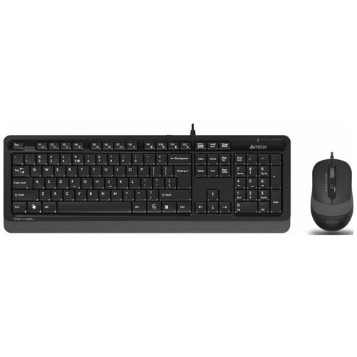 Клавиатура и мышь A4Tech Fstyler F1010 Black/Grey