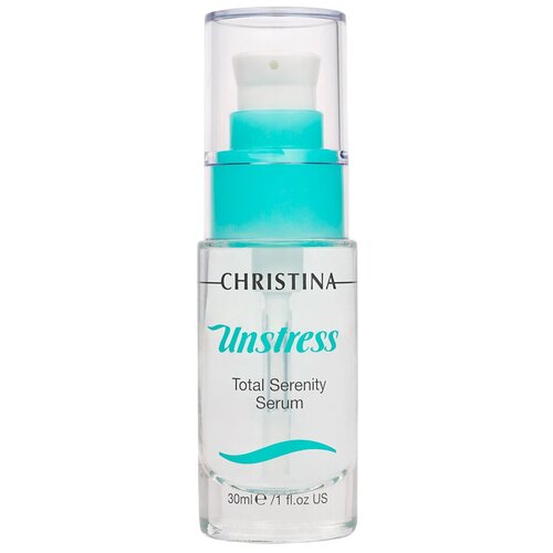 Christina Unstress Total Serenity Serum Успокаивающая сыворотка Тоталь (шаг 5) для лица, шеи и декольте, 30 мл