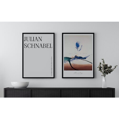 Набор плакатов "Джулиан Шнабель" / Формат А3+ / 2 шт. (33х48 см) / Набор интерьерных постеров
