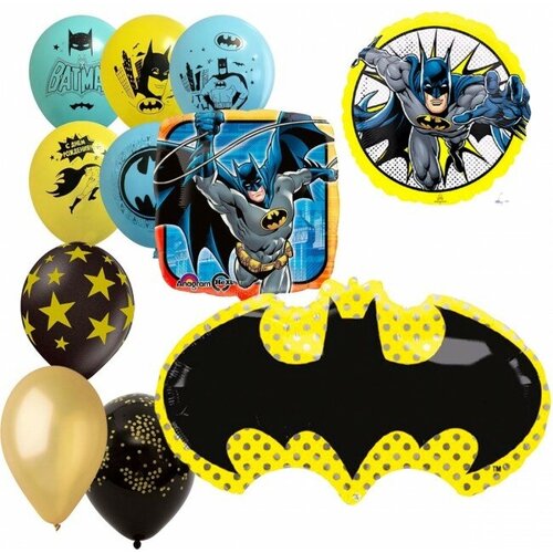 Набор латексных и фольгированных шаров «Бэтмен»
