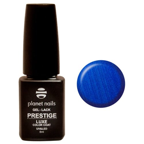 Planet nails Гель-лак Prestige Luxe, 8 мл, 308 королевский синий, перламутр