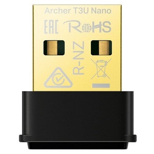 Tp-link Сетевое оборудование Archer T3U Nano AC1300 Ультракомпактный Wi-Fi USB-адаптер с поддержкой MU-MIMO