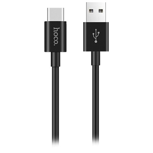 Кабель Hoco X23 Skilled USB - USB Type-C, 1 м, чёрный