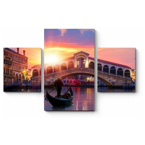 Модульная картина Мост Риальто в Венеции120x78