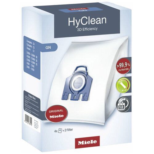 Мешки для пылесоса Miele - Type GN HyClean 9917730 синтетические - комплект из 4 штук