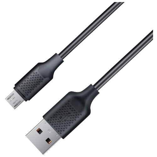 Кабель GAL USB - microUSB (2721), 1 м, 1 шт., черный