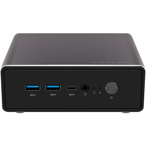 Неттоп Digma Pro Minimax U1 i3 1215U (1.2) 8Gb SSD512Gb UHDG CR noOS GbitEth WiFi BT 60W темно-серый/черный (DPP3-8DXN01)