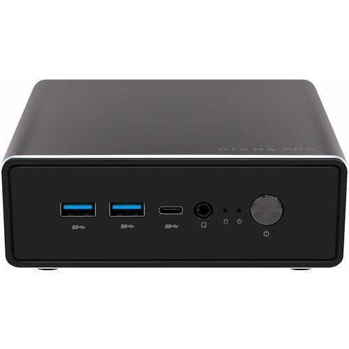 Неттоп Digma Pro Minimax U1 i3 1220P (1.5) 16Gb SSD512Gb UHDG CR Windows 11 Professional GbitEth WiFi BT 60W темно-серый/черный (DPP3-ADXW01)