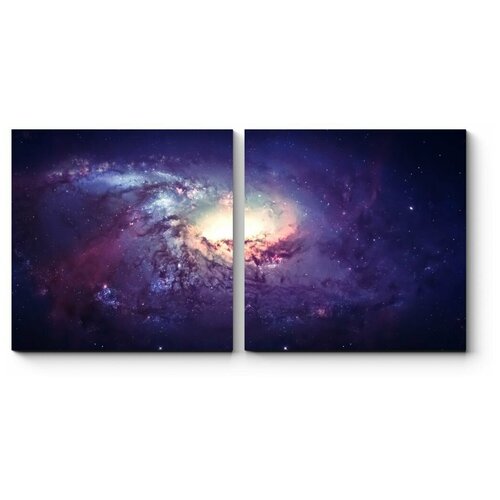 Модульная картина Галактика в космосе150x75