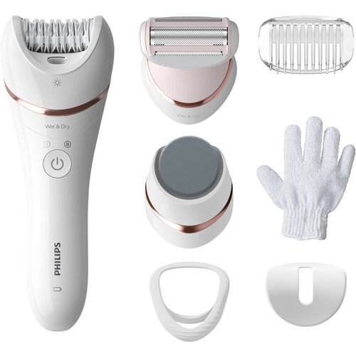 Эпилятор Philips BRE730 Epilator Series 8000, белый