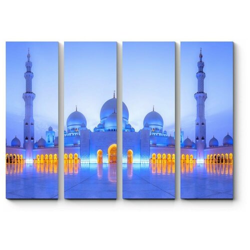 Модульная картина Большая мечеть шейха Заида в сумерках150x113