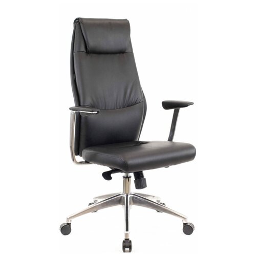 Компьютерное кресло Everprof London для руководителя, обивка: искусственная кожа, цвет: черный