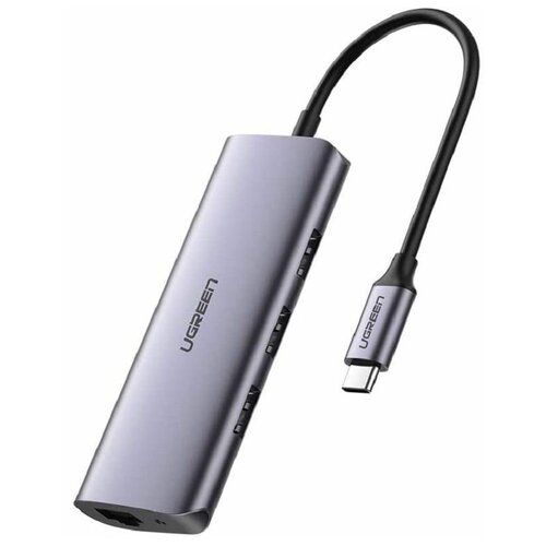 Разветвитель USB UGREEN 4 в 1 , 3 x USB 3.0, RJ45 (60718)