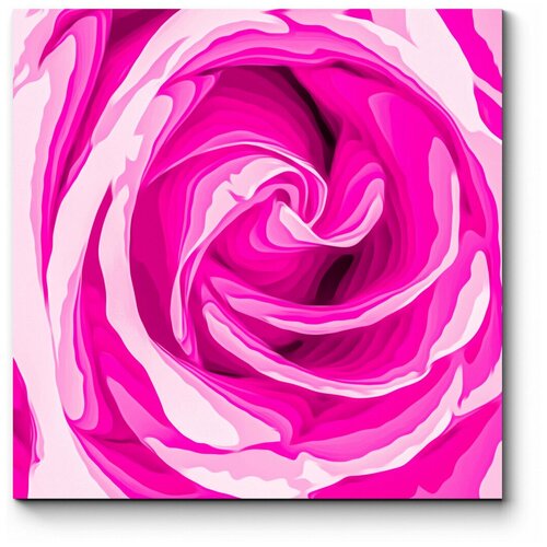 Модульная картина Розовая роза 80x80