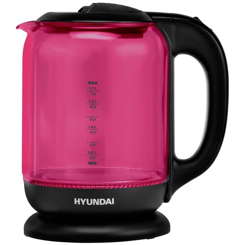 Чайник HYUNDAI HYK-G4808, малиновый