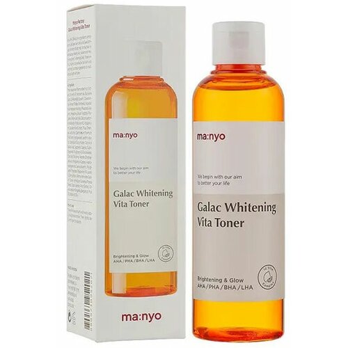 Витаминный тонер для тусклой кожи Manyo Factory Galac Whitening Vita Toner