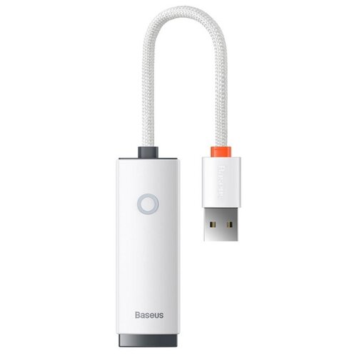 Сетевая карта Baseus Lite Series USB-A - RJ45 LAN Port White WKQX000002