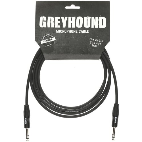 Greyhound Кабель микрофонный 6.35мм, 3м, Klotz GRG1PP03.0