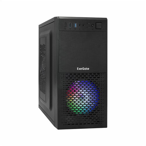 Корпус ExeGate mEVO-7807-NPX500 черный, RGB (EX292984RUS)