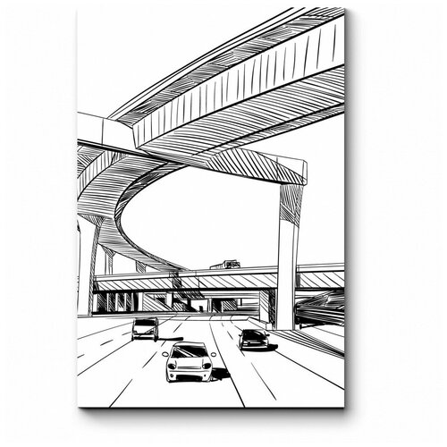 Модульная картина Дизайн моста 20x30