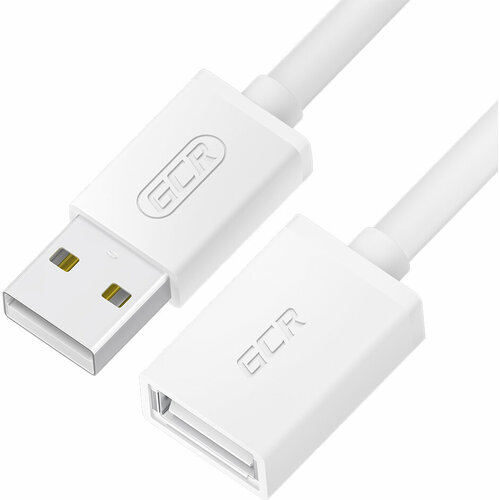GCR Удлинитель 1.5m USB 2.0 AM/AF, белый, GCR-55063 Greenconnect GCR-55063