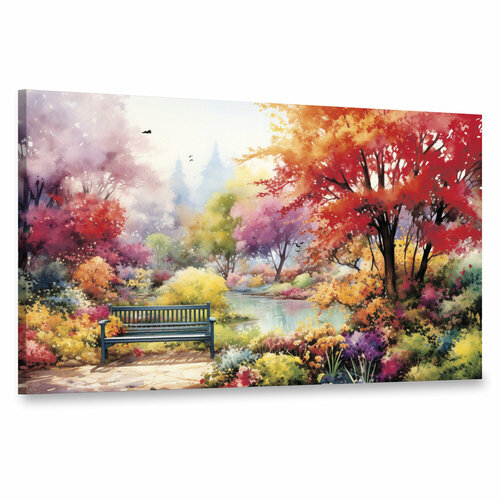 Интерьерная картина 100х60 "Осеннее чудо"
