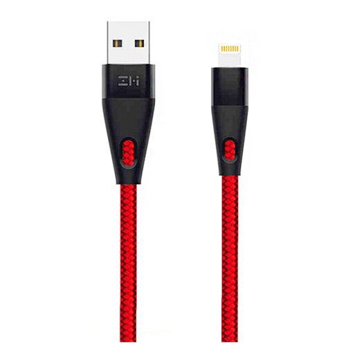 Кабель ZMI MFi USB - Lightning (AL806), 1 м, красный
