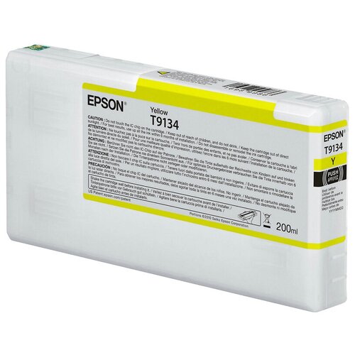 Картридж Epson C13T913400, 200 стр, желтый