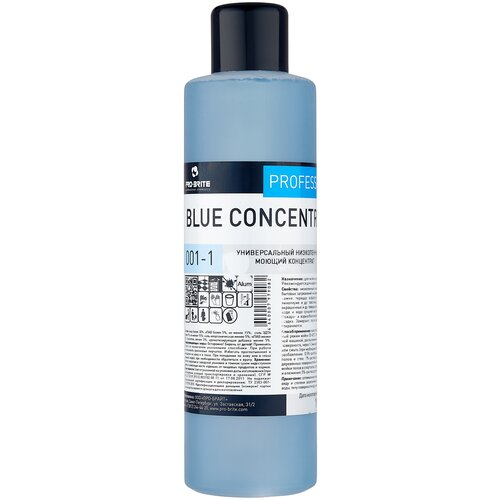 Моющее средство для пола Blue concentrate Pro-Brite, 1 л, 1.1 кг