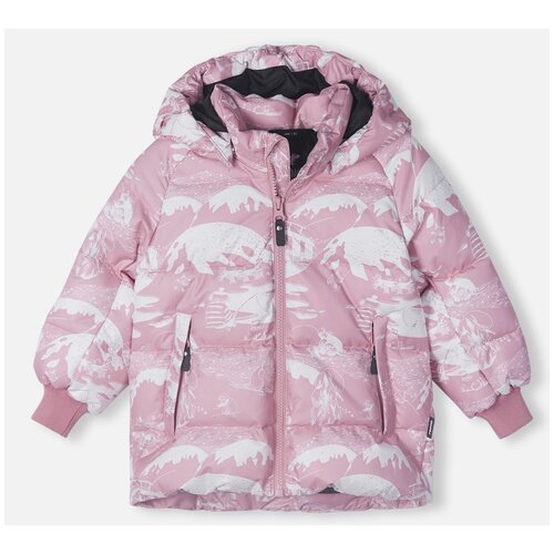 Куртка Reima, размер 98, розовый, белый