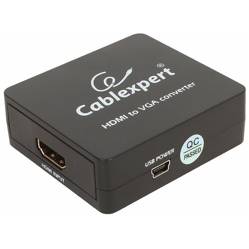 Переходник/адаптер Cablexpert HDMI - VGA (DSC-HDMI-VGA-001), 0.09 м, черный