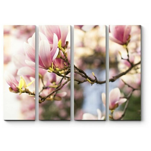 Модульная картина Весны прекрасное цветение 180x135